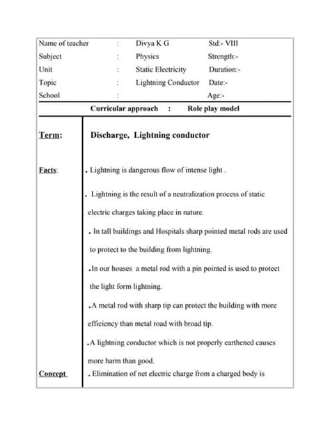 Physics Project Lightening Doc