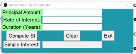 Python Tkinter Simple Interest Program 2022 Comprehensive Guide