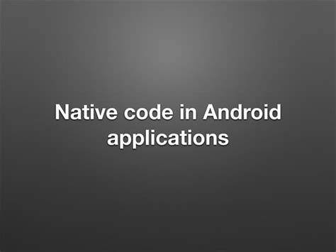 Debugging Android Native Library Pptx