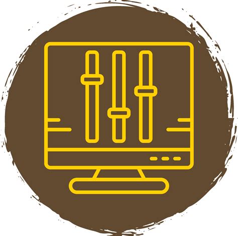 Equalization Line Circle Sticker Icon 43966015 Vector Art At Vecteezy