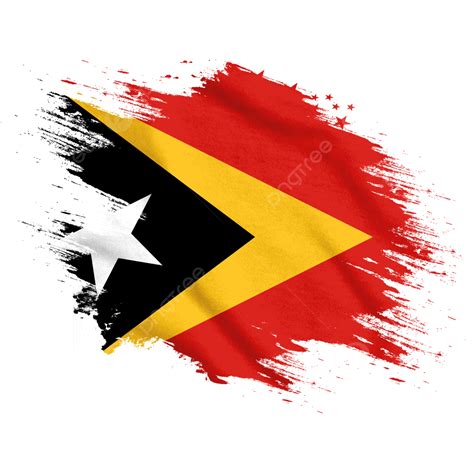Timor Leste New Watercolor Flag Brush Timor Leste Flag Timor Leste