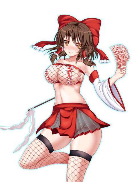 Toraoto Hakurei Reimu Touhou Commentary Request 1girl Bare Shoulders Black Skirt Bow