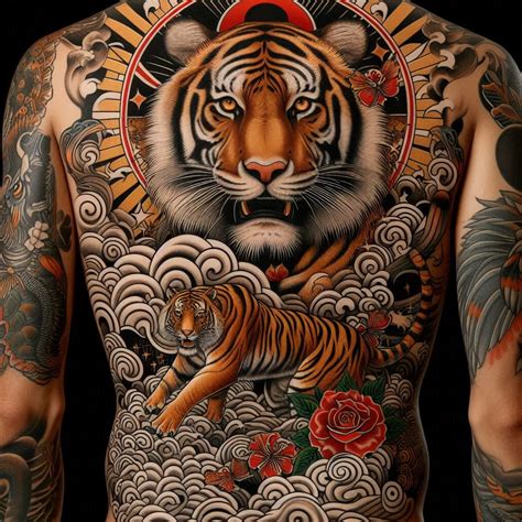Traditional Tiger Tattoo Full Body Symbolism Design And Meaning