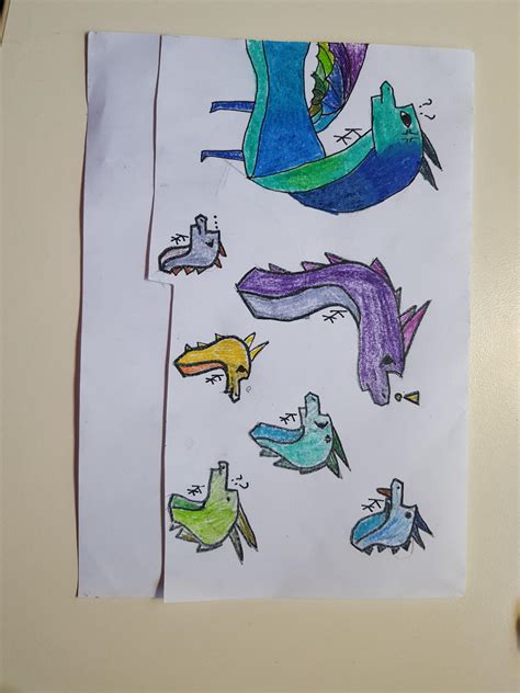 Coloured Dragon Expression Sheet By Keltopkai On Deviantart