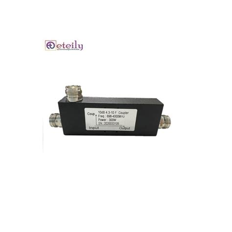 698 2700mhz cavity type rf 10db directional coupler with 4 3 10 mini