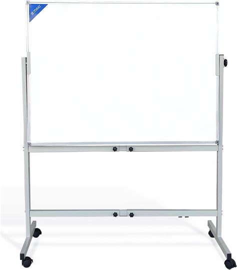 Maxi Double Sided Magnetic Reversible Whiteboard With Stand 90x180