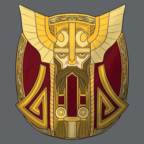 Illustration Of Dwarf Shield Vector 16469072 Vector Art At Vecteezy