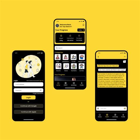 Sai Teja Beeram On Linkedin Concepts 1 Fitgpt 2 Splash Screens For A Online