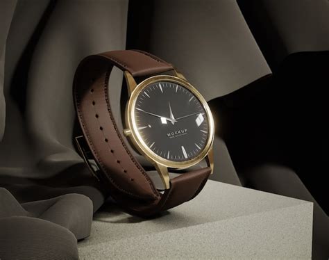 Premium Psd Close Up On Wristwatch Mockup