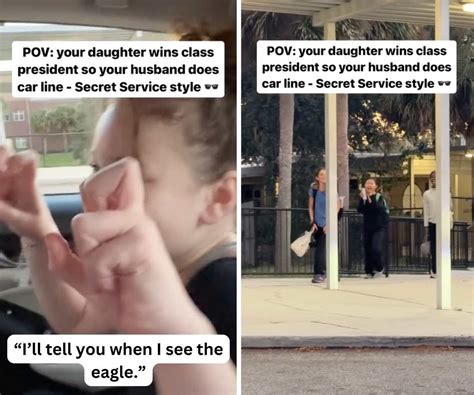 Daughter Gets Elected As Class President — So Naturally Her Dad Showed