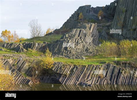 Dense Arrangement Of Basalt Rocks Shows Impressive Structure And