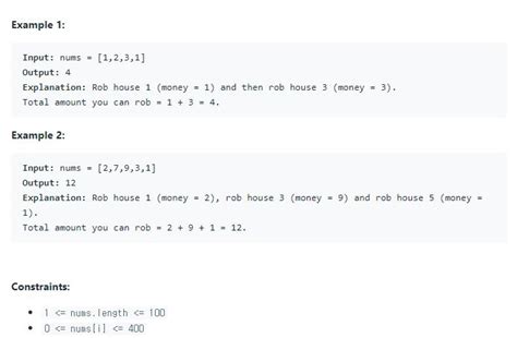 Leetcode리트코드198 House Robber 민석강