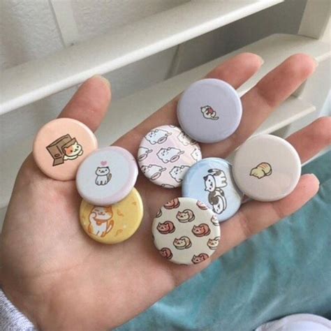 Pin By I V E Y On Happy Button Pins Kawaii Accessories Pin And