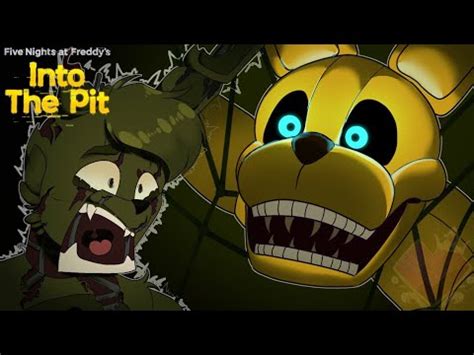 Springtrap And Springbonnie Fall In Fnaf Into The Pit Youtube