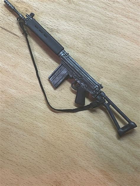 16 Scale Fn Fal L1a1 308 Battle Rifle Custom Weathered Fabrique