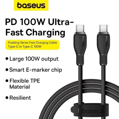 Promo BASEUS KABEL DATA TYPE C TO TYPE C 100W FAST CHARGING 5A 1,2M ...