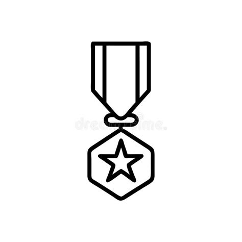 Creative Combat Medal Icon For Military Themes Stock Vector