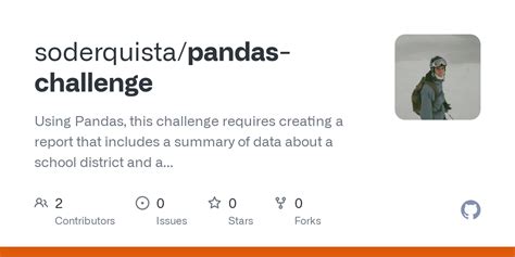 Github Soderquistapandas Challenge Using Pandas This Challenge