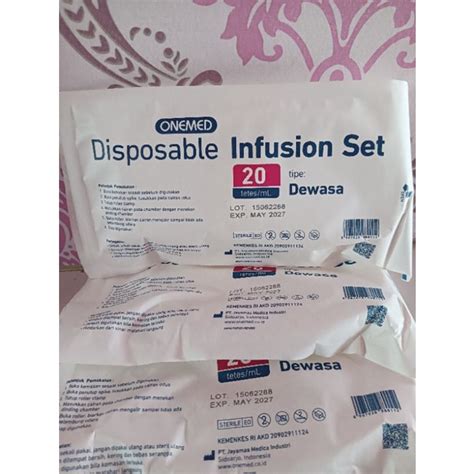 Jual Infus Set Dewasa Onemed Shopee Indonesia