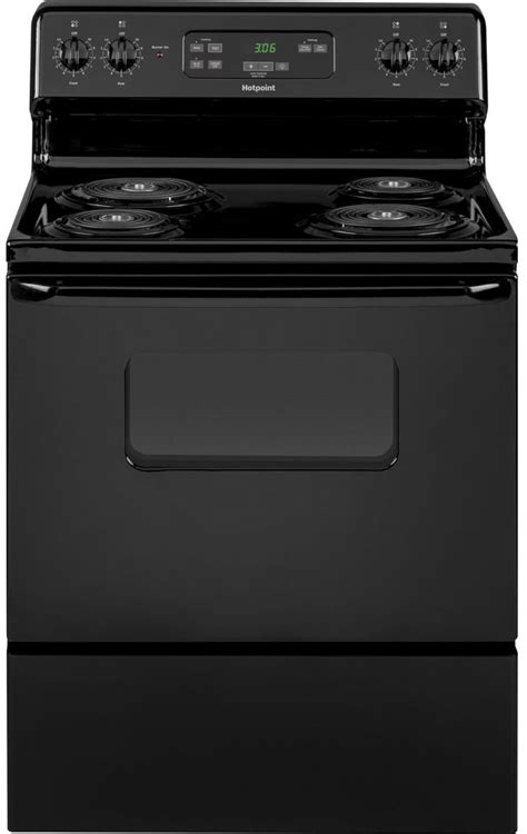 Hotpoint® 30 Black Freestanding Electric Range Central Appliance