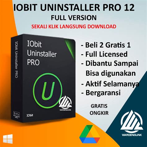 Jual Wl Iobit Uninstaller Pro 12 Full Aktivasi Software Murah