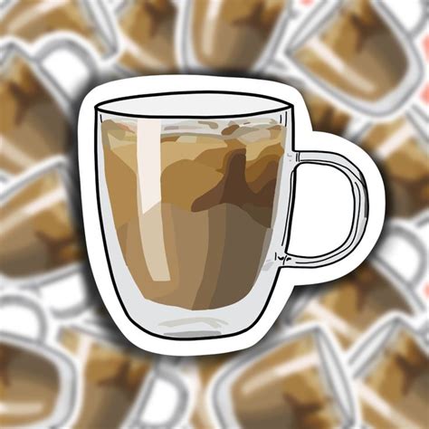 Iced Coffee In A Mug Sticker Mugs Coffee Symbol Coffee Mugs