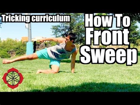 How to Front Sweep Kick | Tricking Basics Tutorial - YouTube