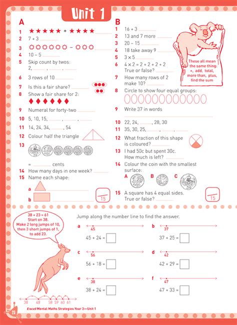 Excel Basic Skills Mental Maths Strategies Year 3 Pascal Press