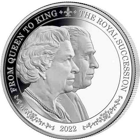 Silver Barbados Double Portrait Of The Queen Elizabeth Ii And King