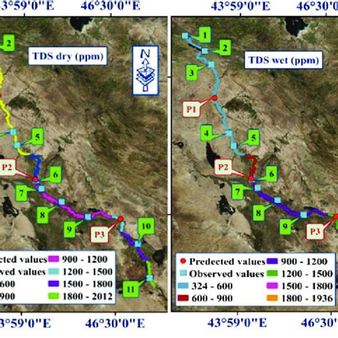 Tds Variation Along The Tigris River In Wet And Dry Seasons Download