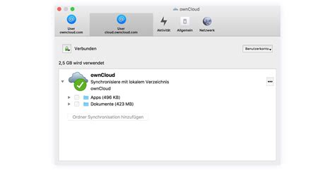 owncloud desktop client windows macos and linux