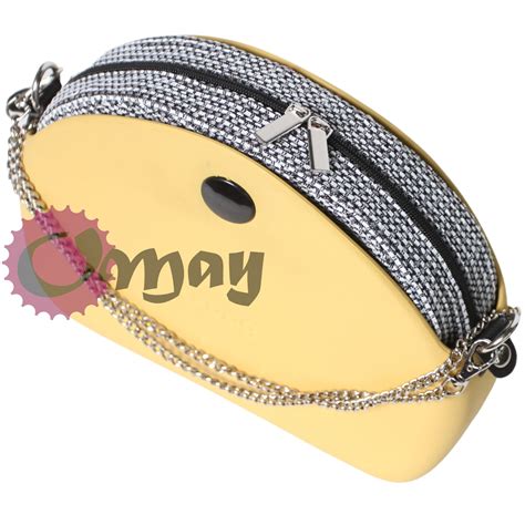 Organizer Obag Moon Light Plecionka Czarno Biała 2 Kieszenie Omay