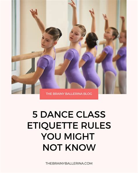 5 Dance Class Etiquette Rules You Might Not Know Dance Class Dance Etiquette