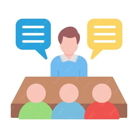 Premium Vector Group Interview Flat Illustration