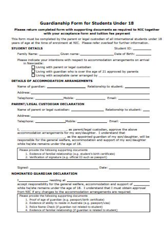 25 Free Guardianship Form Samples To Download