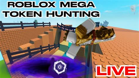 Roblox Mega Token Hunting Live Youtube