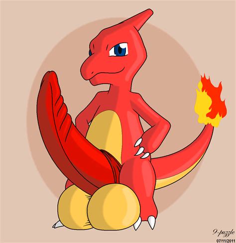Rule 34 2011 9 Puzzle Charmeleon Color Fire Hyper Hyper Penis Male