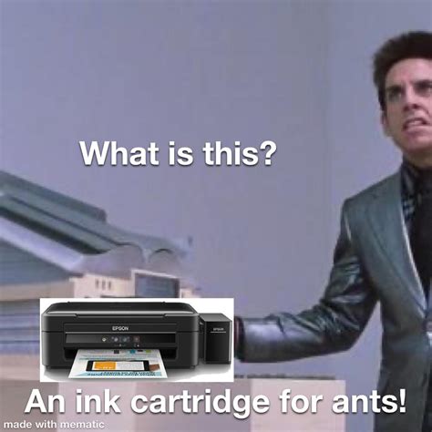 Printer Ink Memes Warning Printer Ink Is Not Makeup Funny Warning