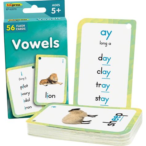 Vowels Flash Cards By Edupress