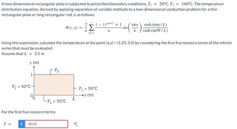 Solved A Two Dimensional Rectangular Plate Is Subjected