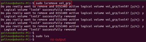 Lvremove Command Examples In Linux Cheat Sheet Golinuxcloud