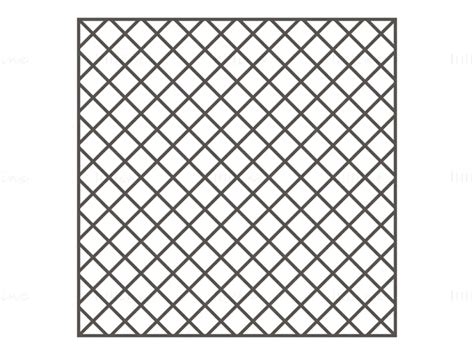 Plastic Mosaic Tile Sheet 300mm X 300mm 3d Printing Model Stl