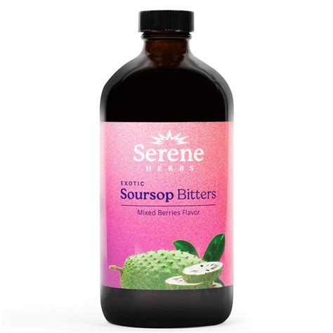 Serene Herbs Soursop Bitters Liquid Mixed Berry With