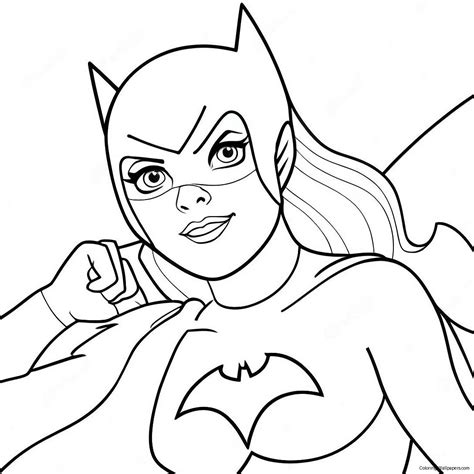 Batgirl Coloring Page 20962 16575