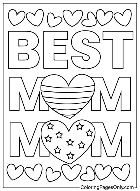 50 I Love Mom Coloring Pages Free Printable Pdf And Online Coloring