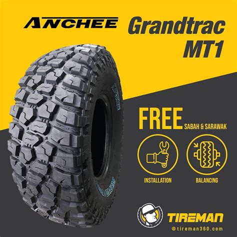 Anchee Grandtrac Mt1 Rwl 15 16 17 Inch Tayar Tire Free Installation Delivery Sabah Sarawak