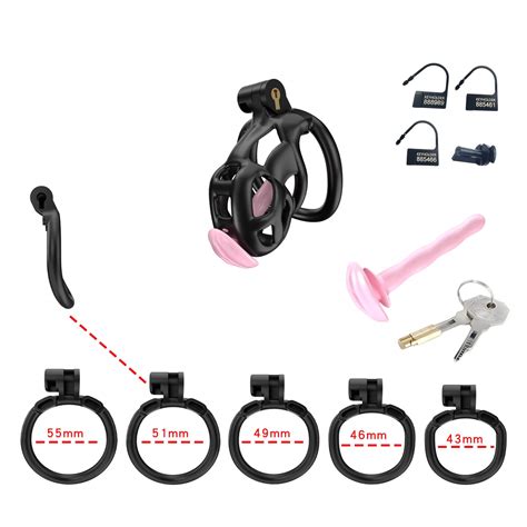 Black Cobra Nano Chastity Kit With Urethral Cobrachastity