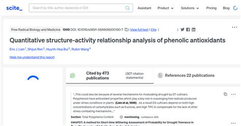 Quantitative Structure Activity Relationship Analysis Of Phenolic