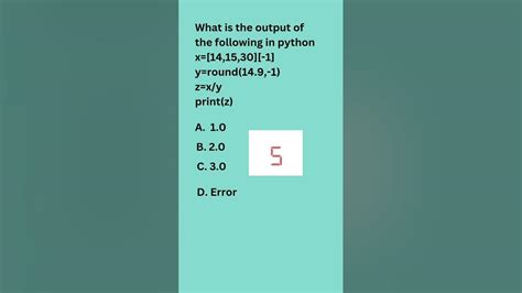 Python Tech Quiz Question 38 Answer This If You Think 🤔 Youtube