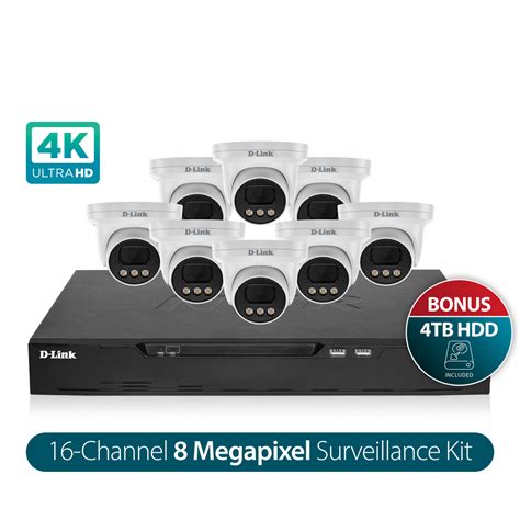 Vigilance Surveillance Kit With 16ch Nvr And Eight 8mp Turret Cameras